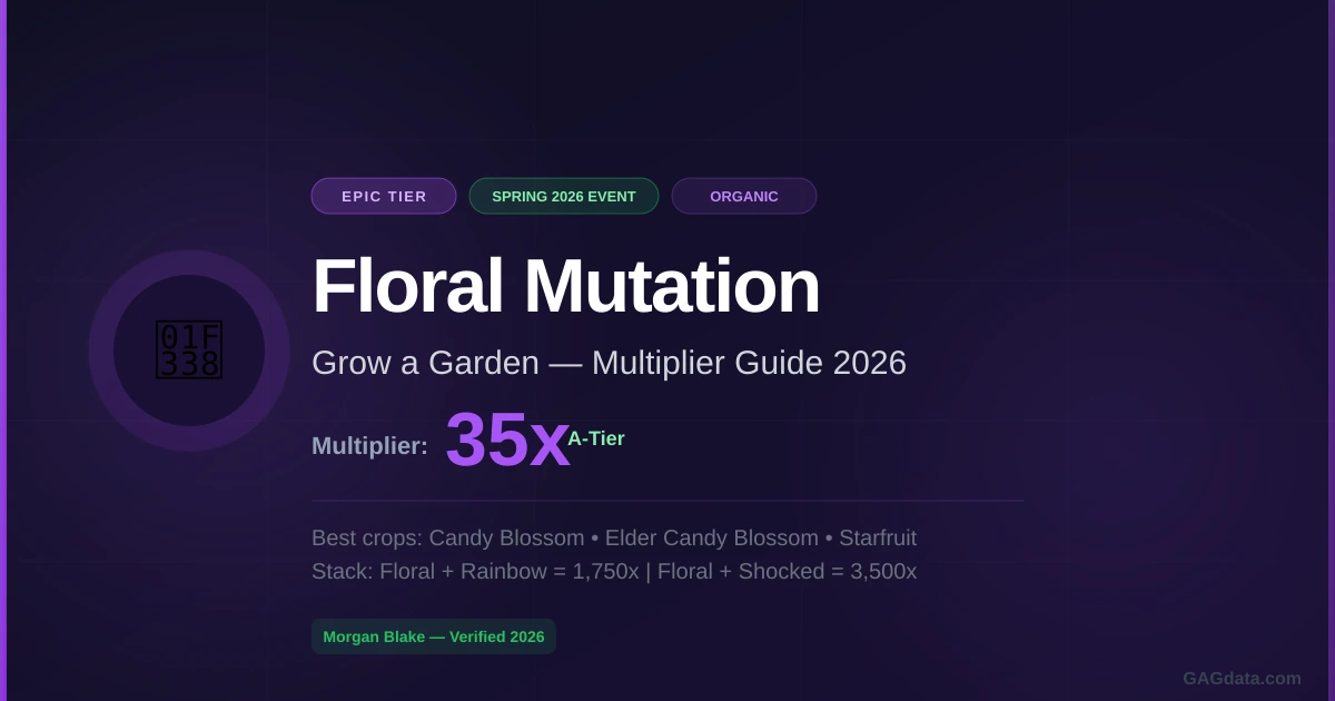 Floral Mutation Grow a Garden — 35x Multiplier Guide [2026]